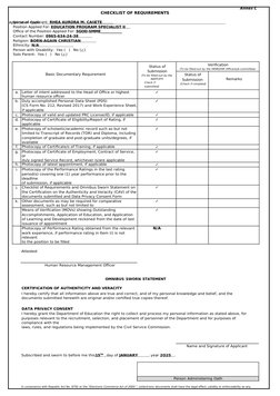 DepEd 2025 Omnibus Requirements Checklist | PDF