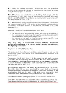 SANS 1475 Compliance for Fire Safety | PDF | Occupational Safety And ...