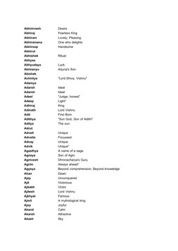 Hindu Baby Boy Names Inspired by Gods | PDF | Shiva | Vishnu
