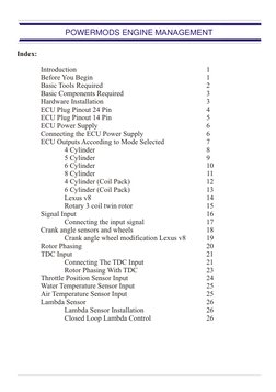 PowerMods DFI V1 User Manual | PDF | Distributor | Ignition System