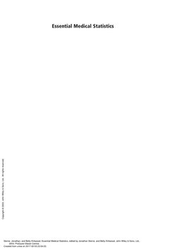 Essential Medical Statistics: Betty R. Kirkwood | PDF | Human Rights ...