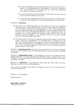Implementing Executive Order No. 51 | PDF | Breastfeeding | Breast Milk