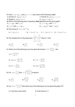 Grade 11 Math Unit 1 Test Questions | PDF | Function (Mathematics ...