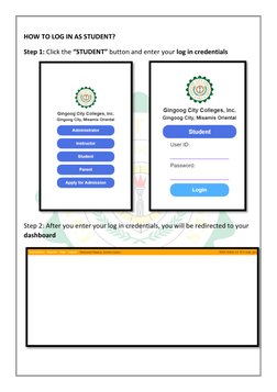 SIAS Student Login Guide | PDF | Login | Curriculum