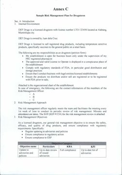 FDA RMP Guidance for Drug Establishments | PDF | Food And Drug ...