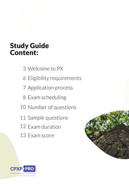 CPXP Certification Preparation Guide | PDF | Patient | Experience