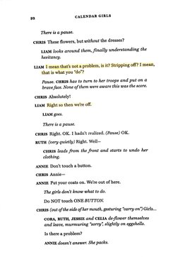 Calendar Girls Script | PDF
