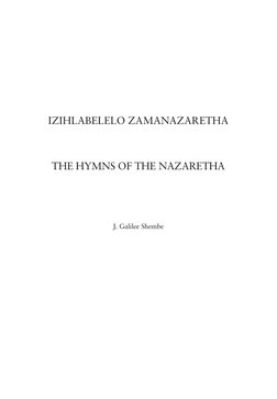 Shembe Hymns | PDF | Amen | Creator Deity