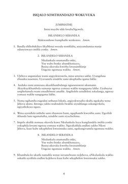 Shembe Hymns | PDF | Amen | Creator Deity