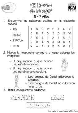 Actividades para niños: El Horno de Fuego | PDF | Daniel (figura bíblica)