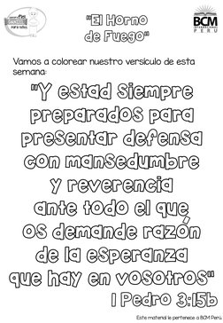 Actividades para niños: El Horno de Fuego | PDF | Daniel (figura bíblica)