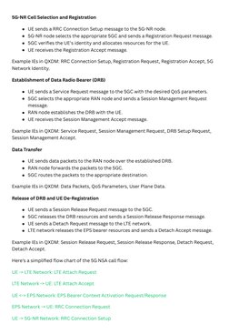 5G SA & NSA Call Flow Overview | PDF | Computer Network | Quality Of ...
