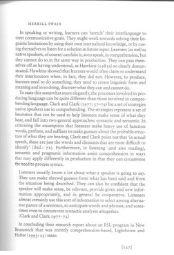 Swain (1995), Three Functions of Output in Second Language Learning | PDF