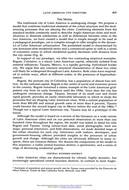 Latin American City Structure Model | PDF | City | Suburb