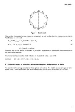DIN 5480-1: Involute Spline Principles | PDF | Engineering Tolerance | Gear