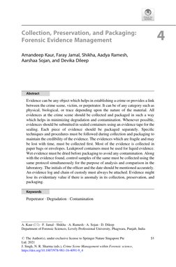 Forensic Evidence Collection and Packaging | PDF