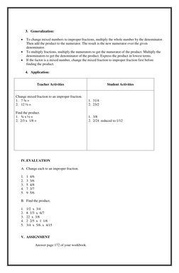 Grade 5 Multiplying Fractions Lesson Plan | PDF | Fraction (Mathematics ...
