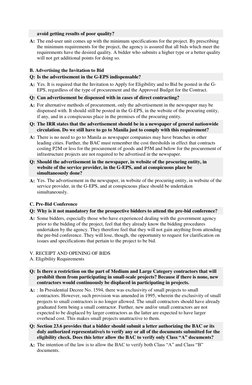 Frequently Asked Questions About RA 9184 | PDF | Procurement ...