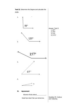 Lesson Plan on Types of Angles | PDF | Angle | Euclidean Plane Geometry