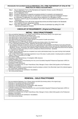 BOA Accreditation Application Guide | PDF | Certified Public Accountant ...