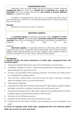 Understanding Faulty Logic and Appeals | PDF | Fallacy | Psychological ...