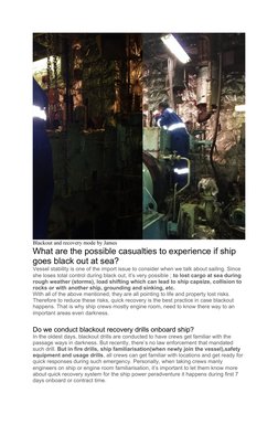 Ship Blackout Recovery Procedures | PDF | Ships | Engines
