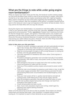 Ship Blackout Recovery Procedures | PDF | Ships | Engines