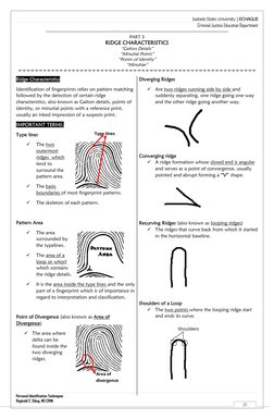 Fingerprint Ridge Characteristics Overview | PDF | Fingerprint