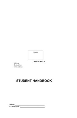TESDA Student Handbook 2023-2024 | PDF | Identity Document