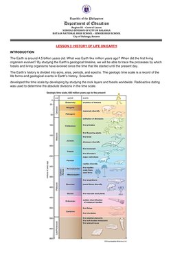 History of Life on Earth Lesson Plan | PDF | Geologic Time Scale | Nature