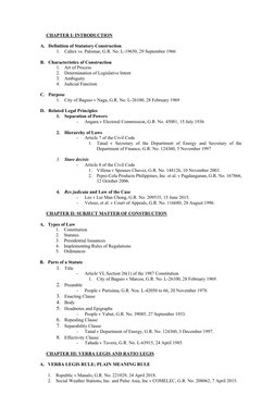 Characteristics of Statutory Construction | PDF | Statutory ...
