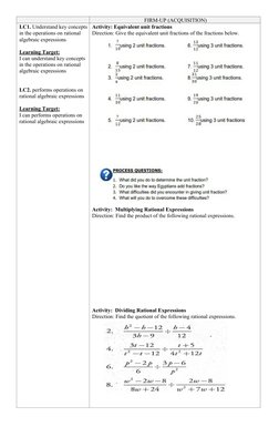 Grade 8 Math Learning Plan: Quarter 1 | PDF | Cartesian Coordinate ...