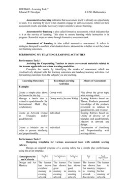 Learning Task 7: Assessment Strategies | PDF | Educational Assessment ...