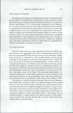 Campbell 1990 Modeling Job Performance PDF | PDF | Degrees Of Freedom ...