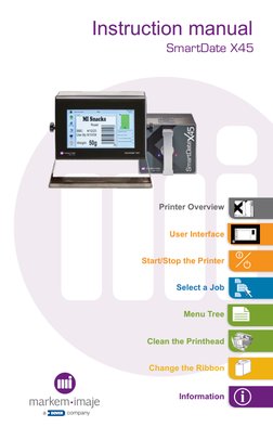 SmartDate X45 Printer Instruction Manual | PDF | Printer (Computing ...