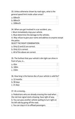 K53 Road Rules and Vehicle Regulations | PDF | Traffic | Intersection ...