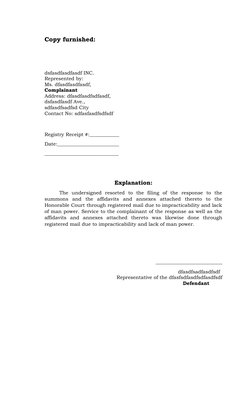 Sample Copy Furnished Letter Template | PDF