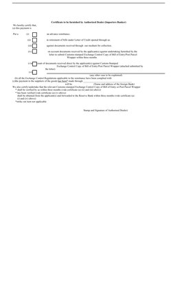 A1 Form for Foreign Remittance | PDF | Invoice | Business Law