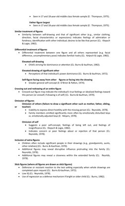 Kinetic Family Drawing Interpretation Guide | PDF | Self Concept | Sibling