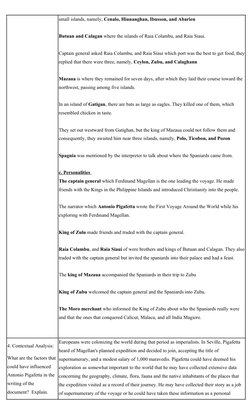 Analysis of Pigafetta's Voyage Account | PDF | Travel | History