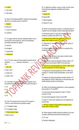 Cluster 5 Radtech Exam Review 2021 | PDF | Medical Ultrasound | Medical ...