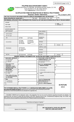 S2 License Application Guidelines | PDF | Identity Document