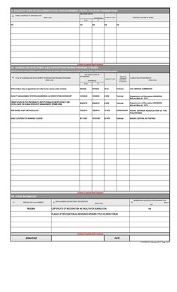 PDS Form Sample with Answers | PDF | Government