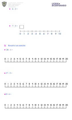 Sumas y Restas en la Recta Numérica | PDF | Matemática Elemental ...