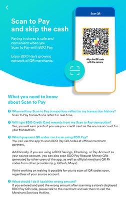 BDO Pay: Send Money & Payment Features | PDF | Qr Code | Credit Card