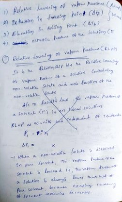 Solutions Class 12 Handwritten Notes (Chemistry) | PDF