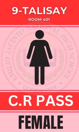 CR Pass Template for Students | PDF