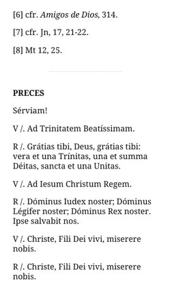 Preces del Opus Dei en latín y español | PDF | Oración | Intercesión