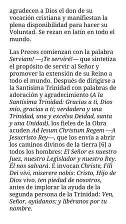 Preces del Opus Dei en latín y español | PDF | Oración | Intercesión