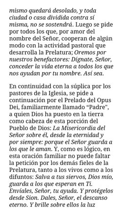 Preces del Opus Dei en latín y español | PDF | Oración | Intercesión